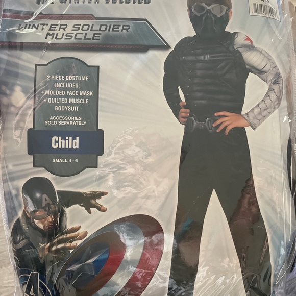 Costumes | Captain America Winter Soldier Muscle Bodysuit No Mask ...